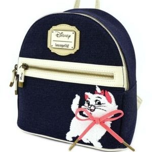 Loungefly | Bags | Host Pick Disney Marie Denim Mini Backpack | Poshmark